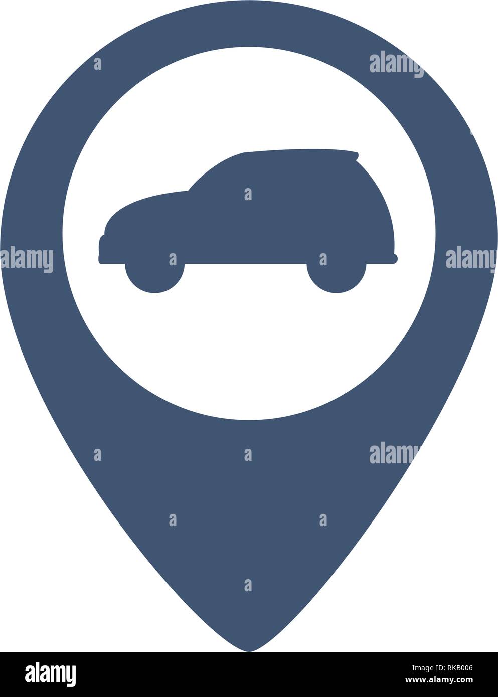 transportation concept car gps location cartoon vector illustration ...