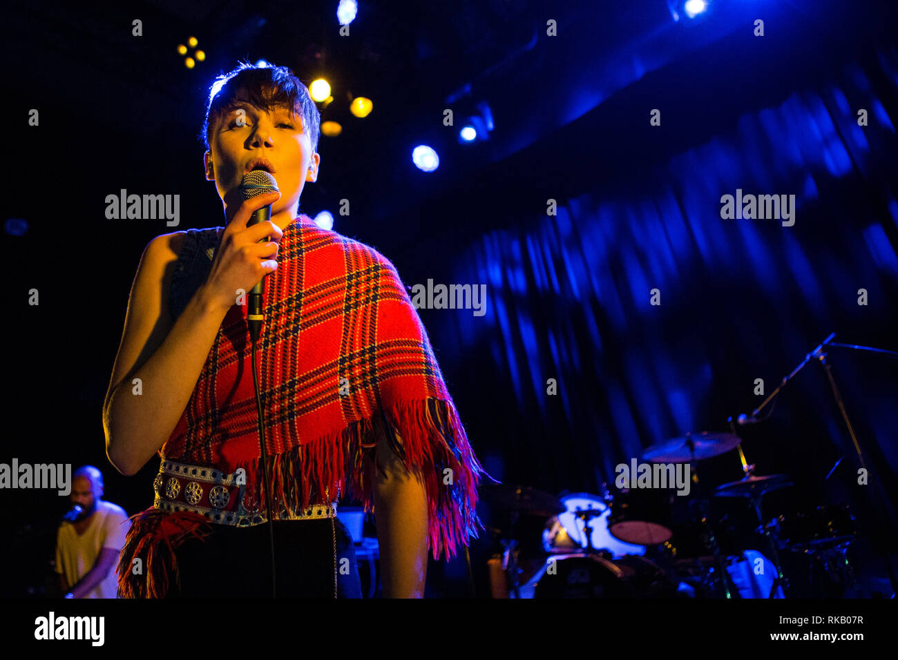 Norway, Oslo - February 6, 2019. The Norwegian-Sami band ISAK performs ...
