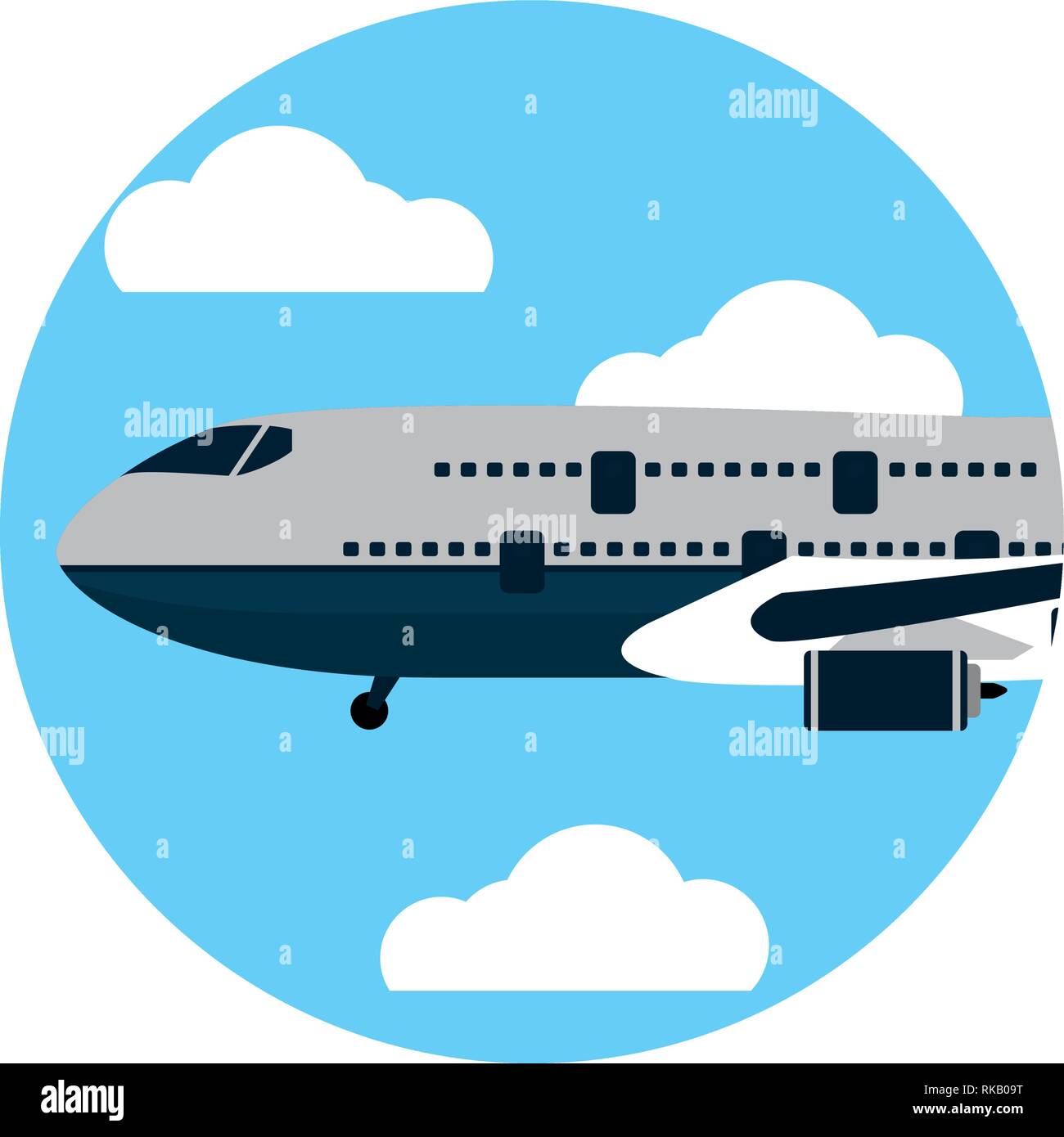 transportation concept airplane cartoon vector illustration graphic ...