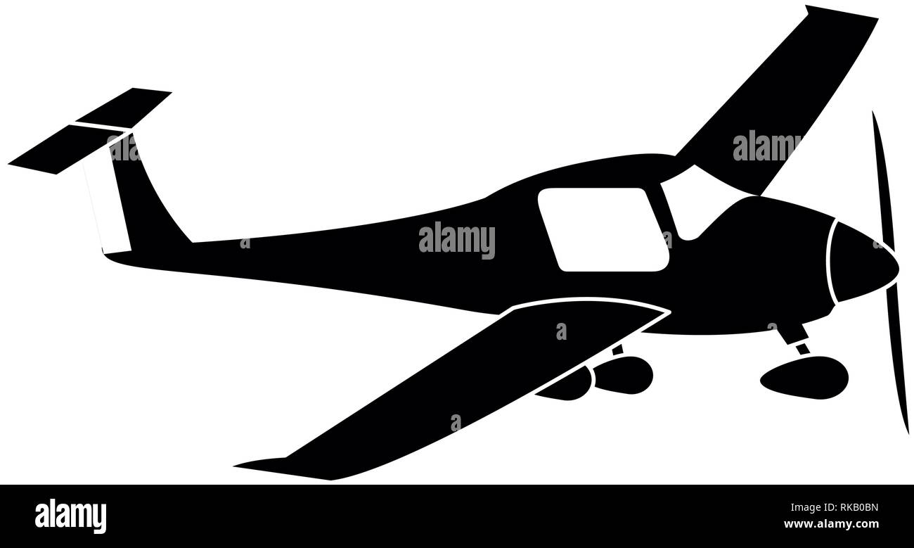 transportation concept small plane cartoon vector illustration graphic ...