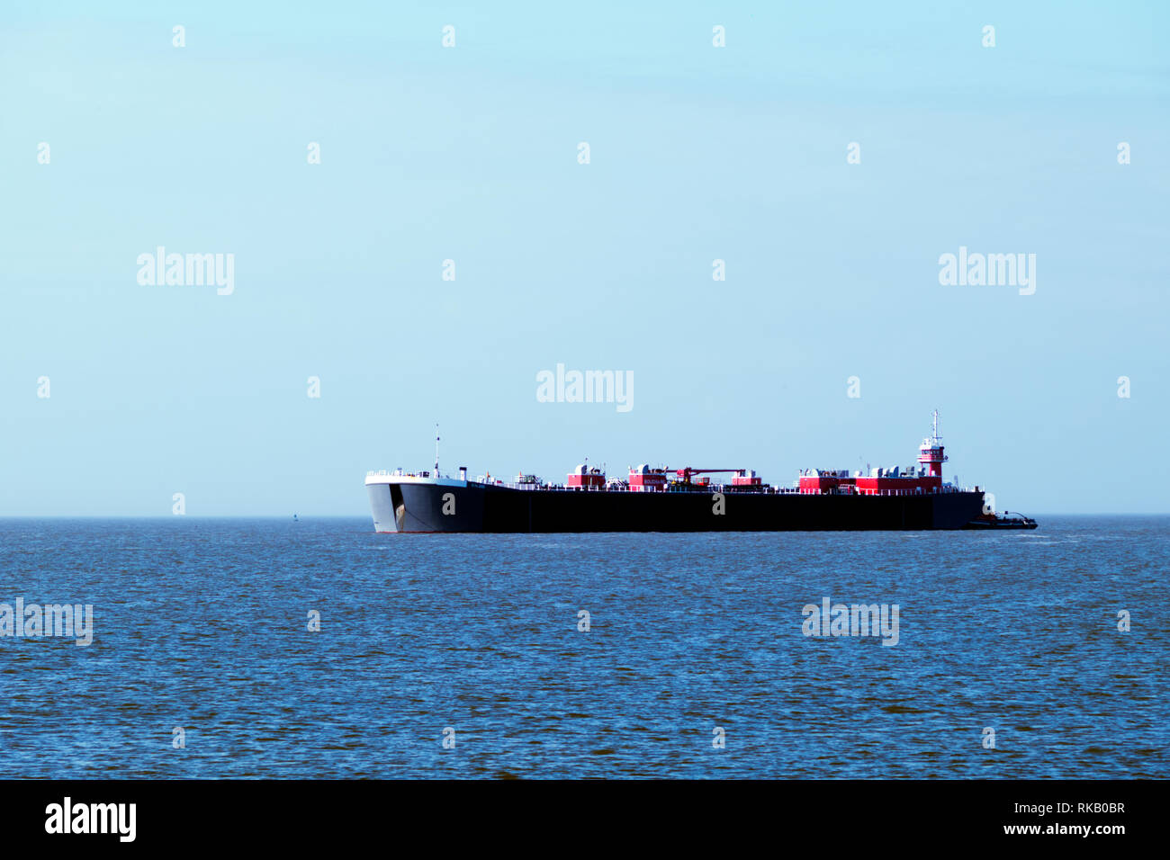 Bouchard barge #295 sits at the mouth of Mobile Bay in the shipping ...