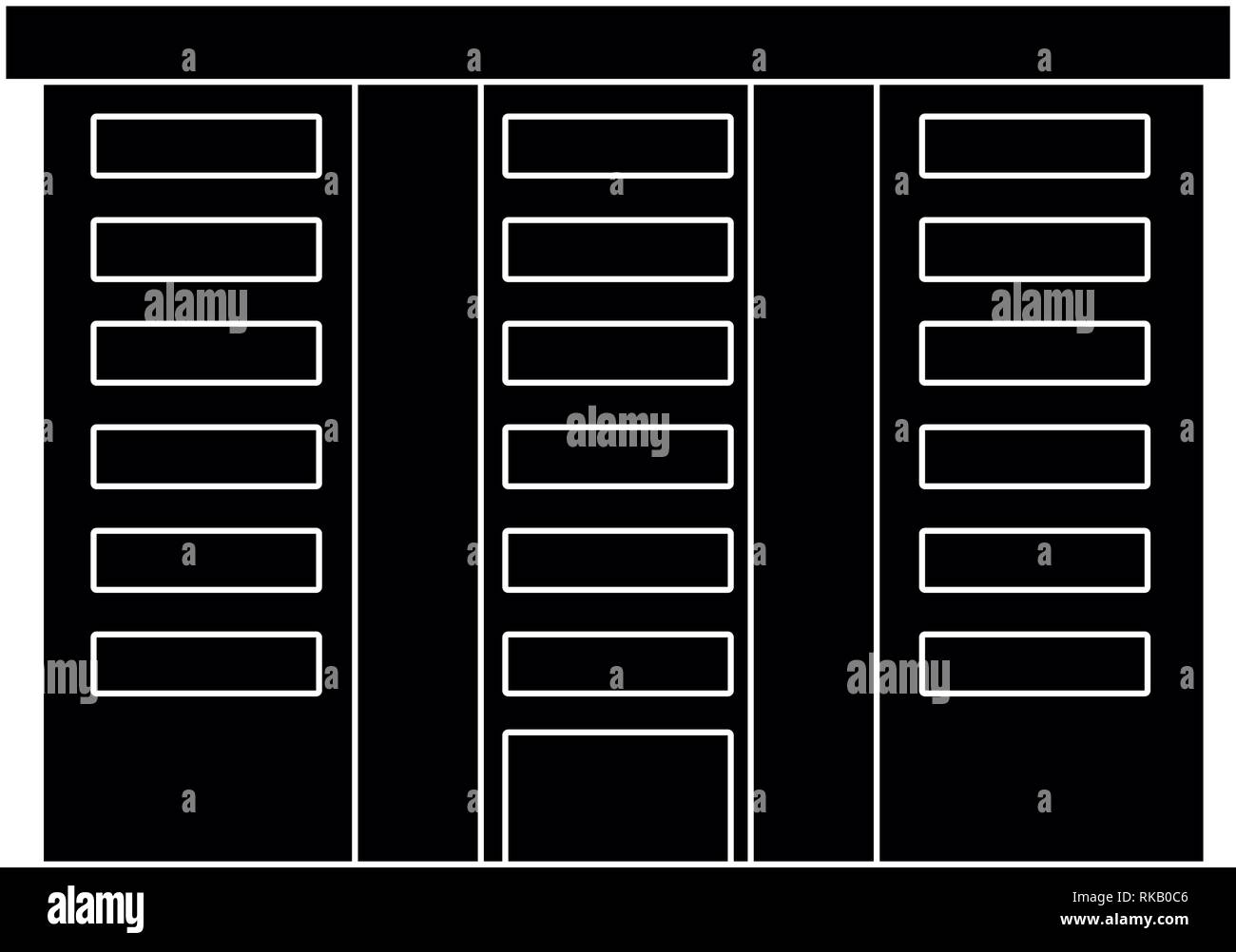 urban building cartoon vector illustration graphic design Stock Vector ...