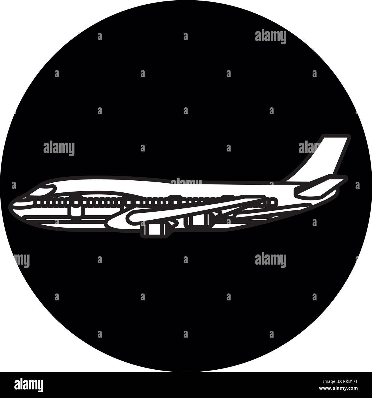 transportation concept airplane cartoon vector illustration graphic ...