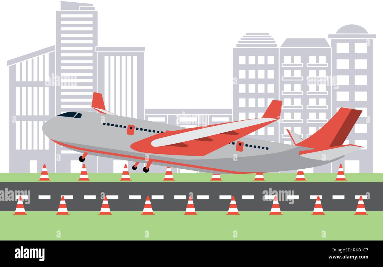 Airport Runway Cartoon