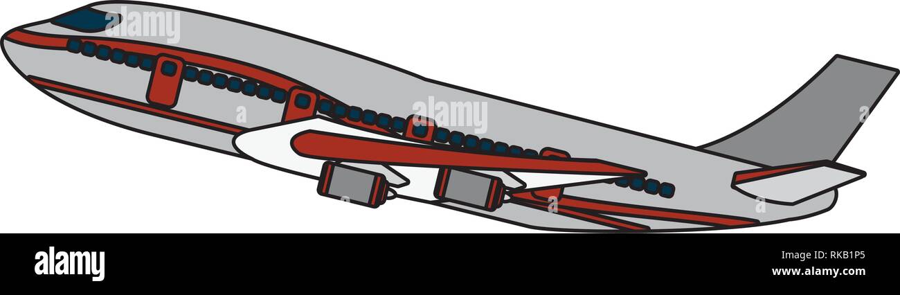 transportation concept airplane cartoon vector illustration graphic ...