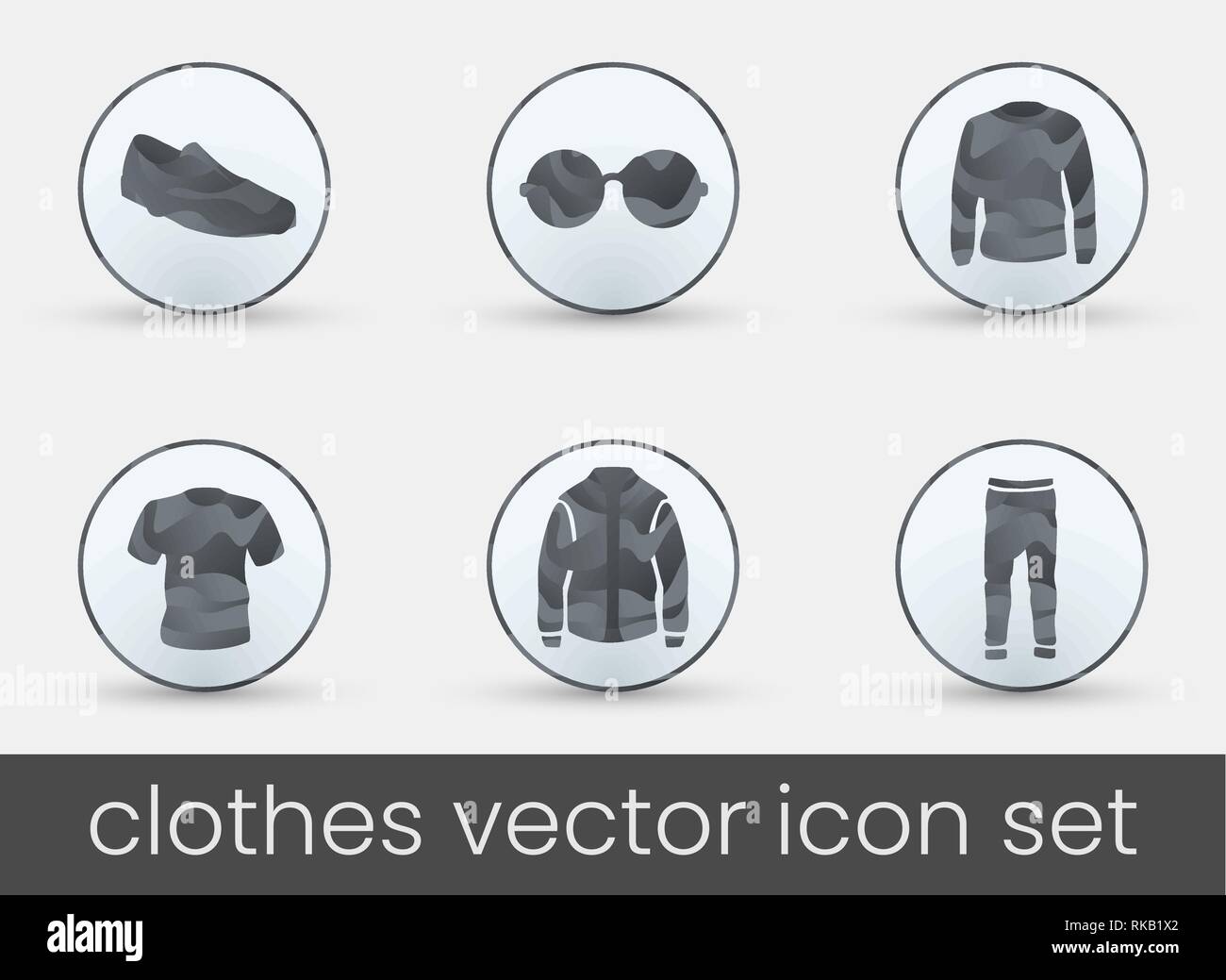 Grey clothes Stock Vector Images - Alamy