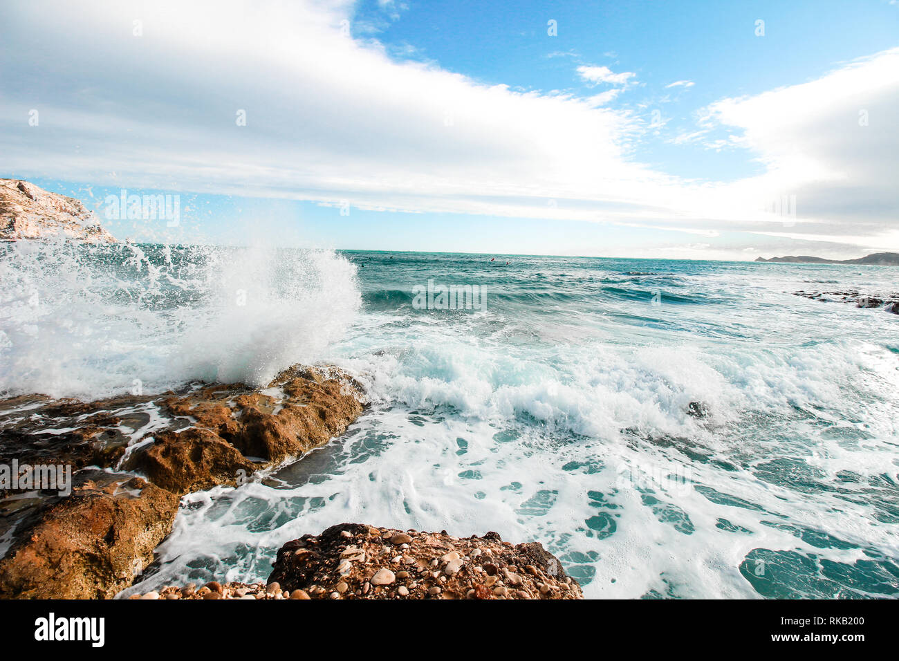 Seaside in Spain Stock Photo - Alamy