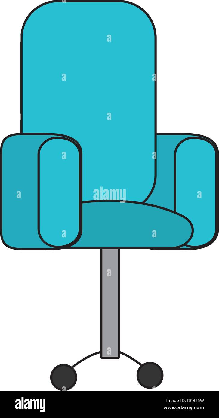 modern furniture desk chair cartoon vector illustration graphic design ...