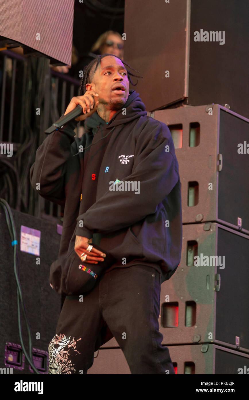 Travis Scott performing at Leeds Festival UK 25 August 2018 Stock Photo ...