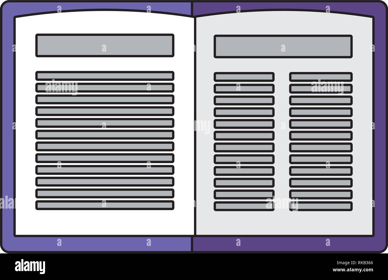 study element book cartoon vector illustration graphic design Stock ...