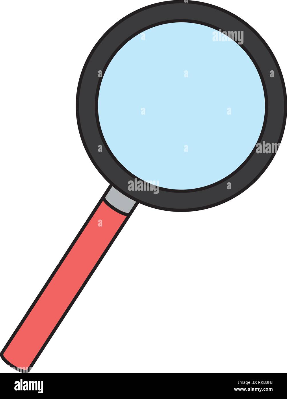 magnifying glass cartoon vector illustration graphic design Stock ...