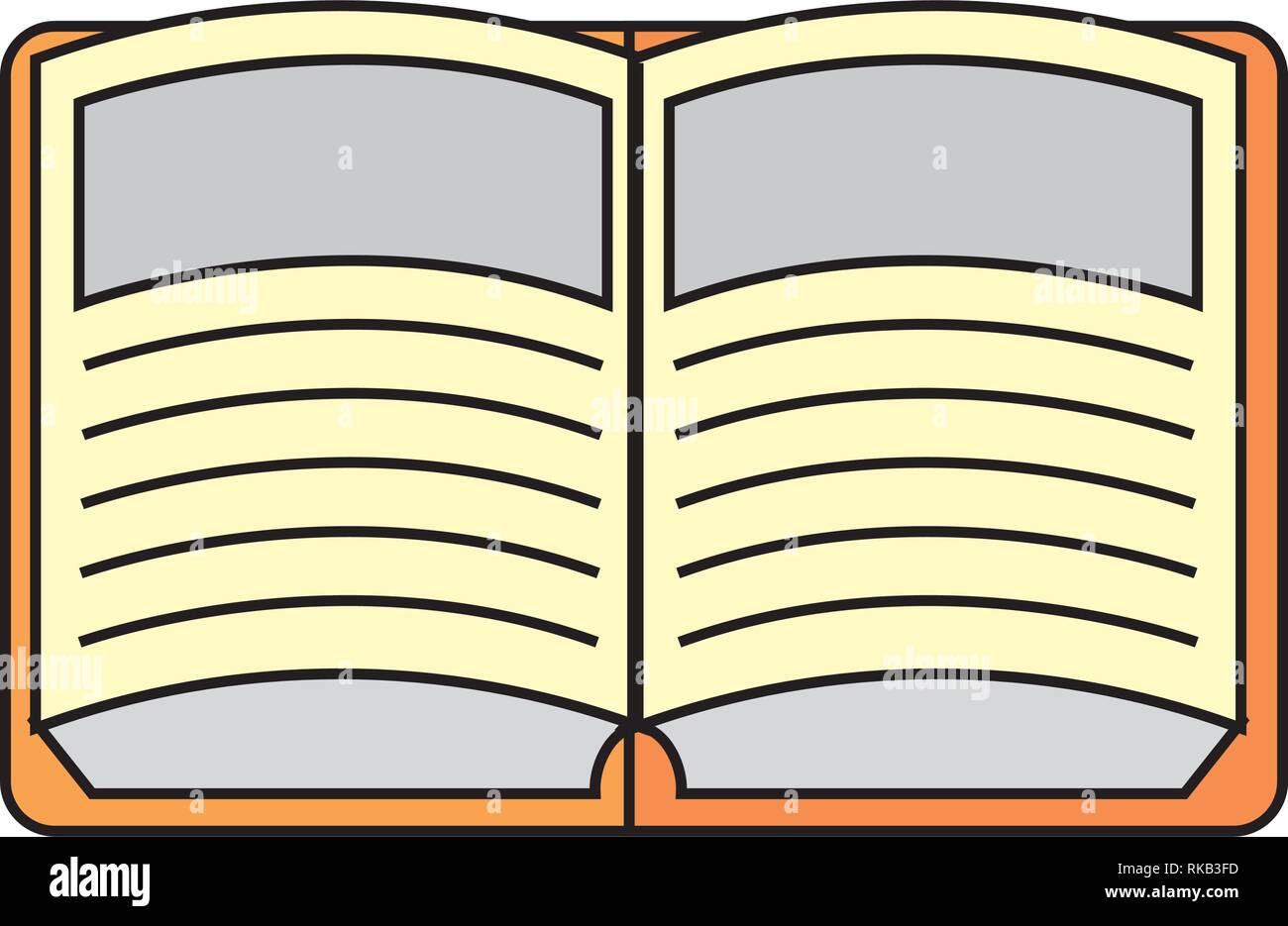 study element book cartoon vector illustration graphic design Stock ...