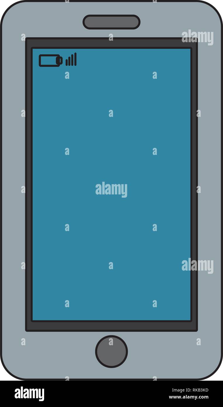 technology device smartphone cartoon vector illustration graphic design ...