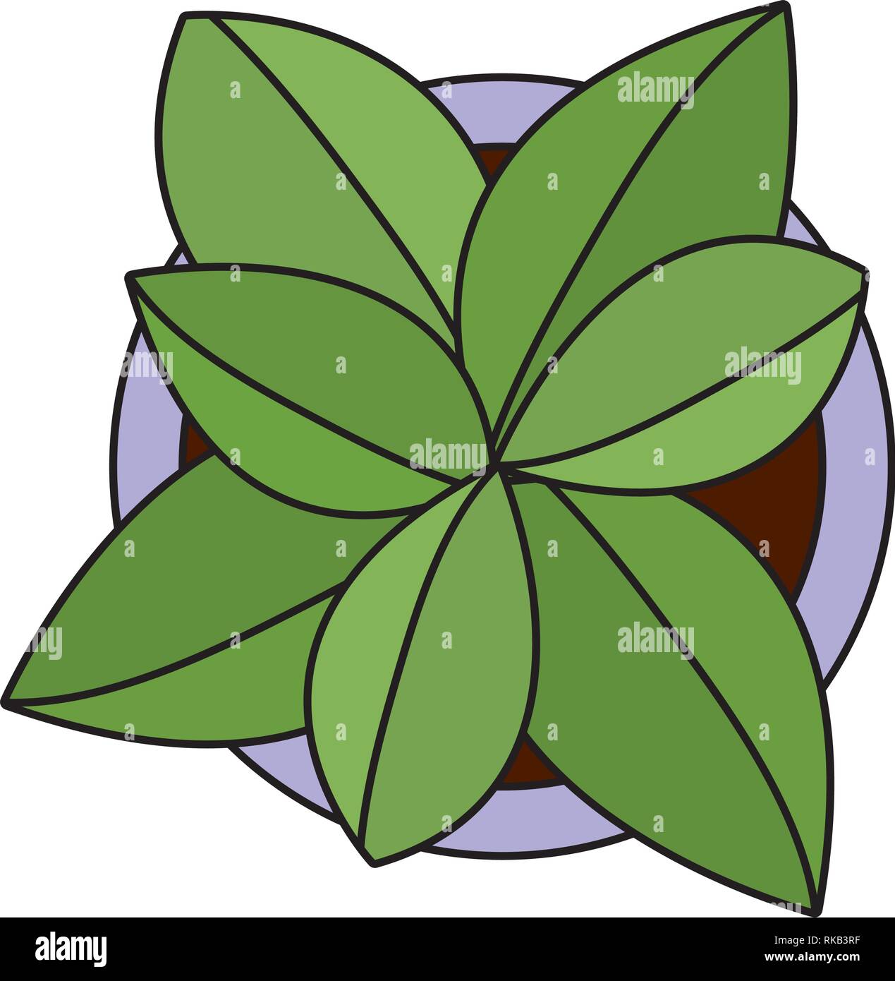 plan pot cartoon vector illustration graphic design Stock Vector Image ...