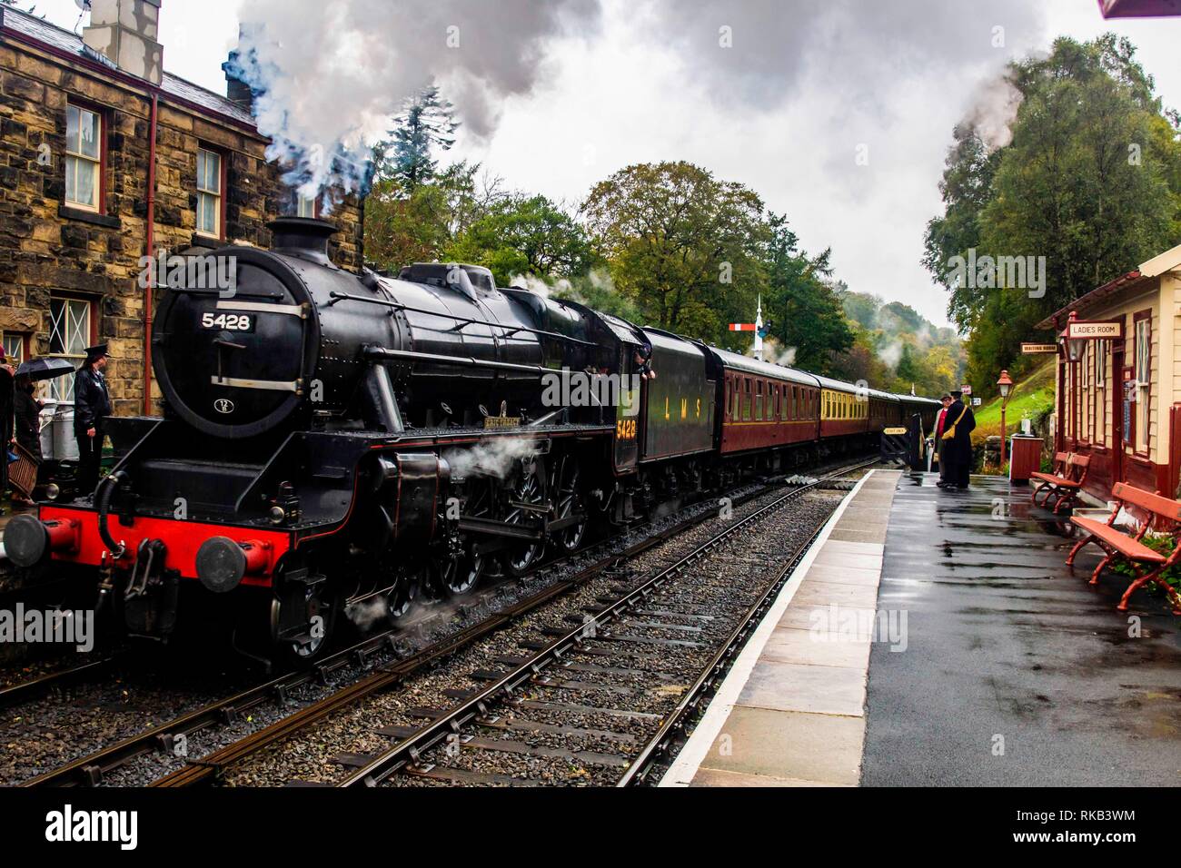 Thompson B1 61002 Impala leaving Grossmont station Stock Photo - Alamy