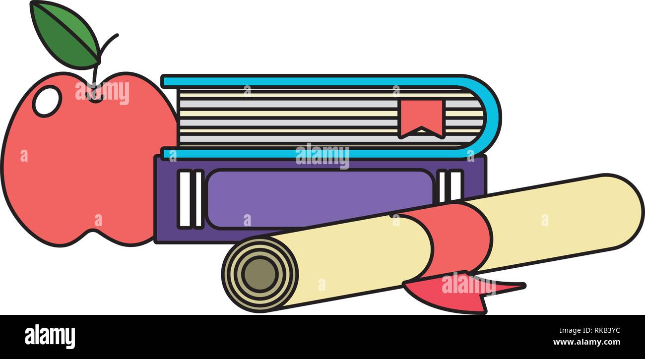 study elements cartoon vector illustration graphic design Stock Vector ...