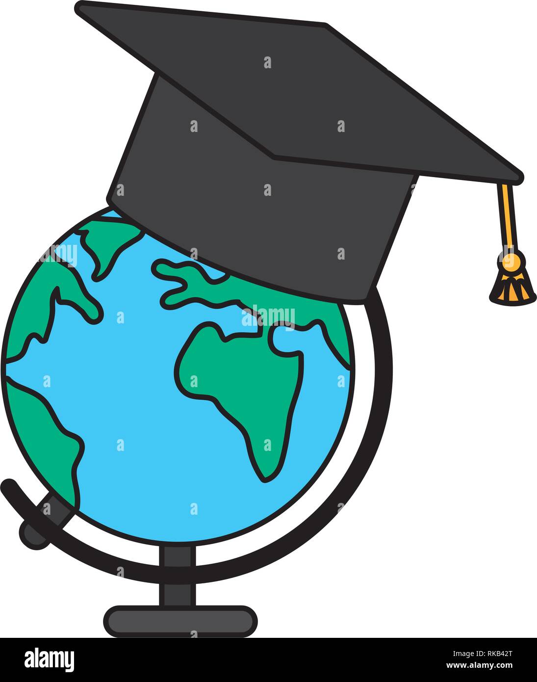 study elements cartoon vector illustration graphic design Stock Vector ...