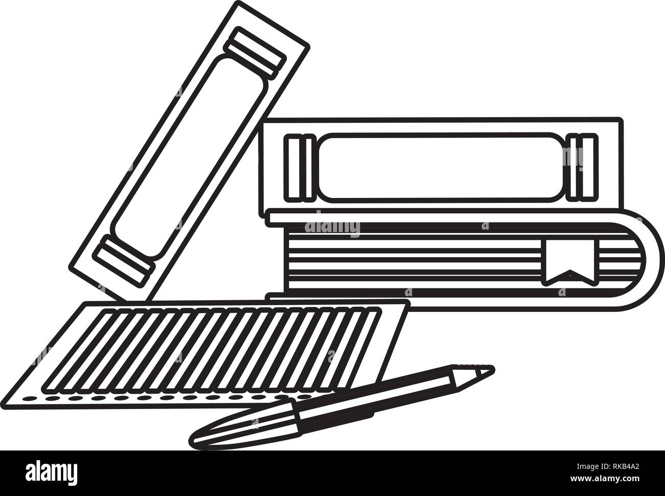 study elements cartoon vector illustration graphic design Stock Vector ...