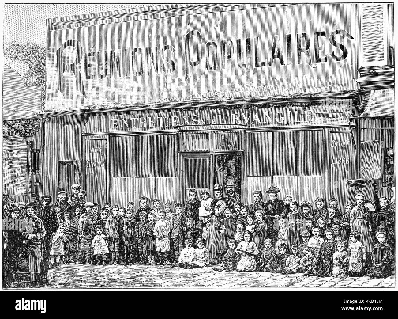 Engraving of The Macall Ophan Home, Paris; circa 1850 Stock Photo - Alamy