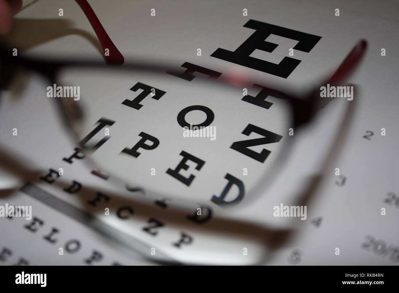 Eye charts hi-res stock photography and images - Alamy