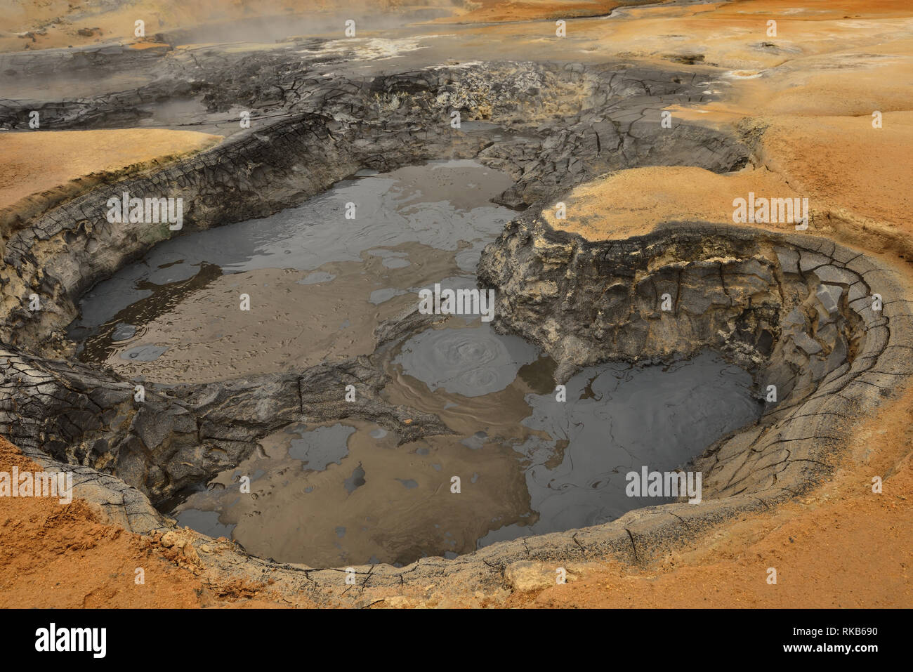 Crater boiling mud hi-res stock photography and images - Alamy