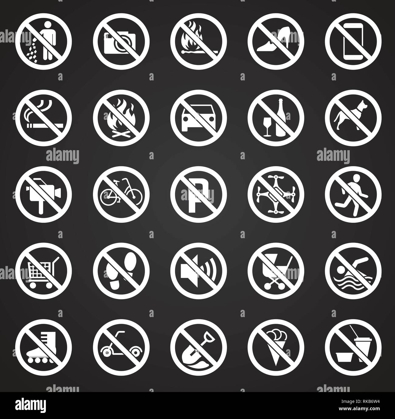 Prohibition Signs And Symbols