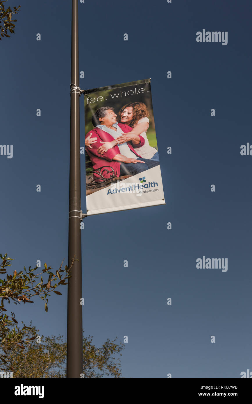 Advent Health Medical Center Banner Poster signs Stock Photo - Alamy