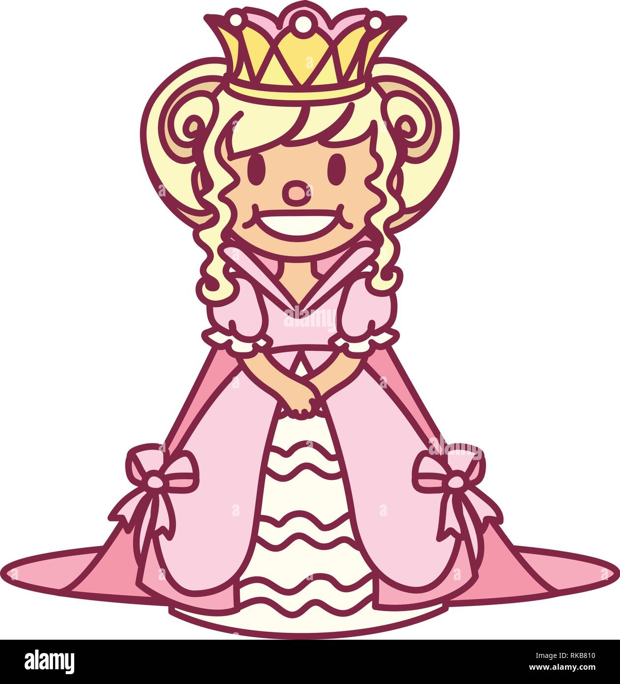Queen pop art illustration Stock Vector Images - Alamy