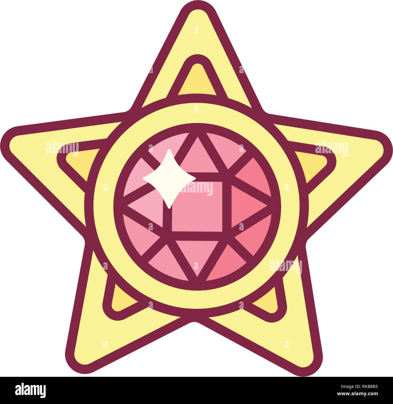 Ruby stars Stock Vector Images - Alamy