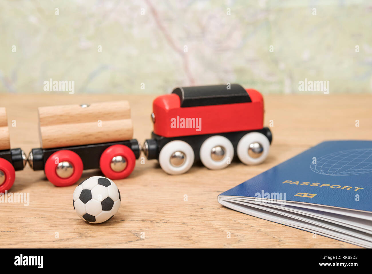 Vintage railway map europe hi-res stock photography and images - Alamy