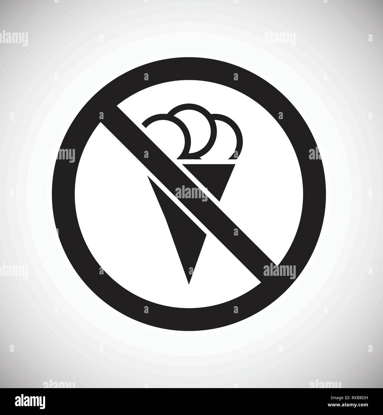 No food allowed sign on white background for graphic and web design ...