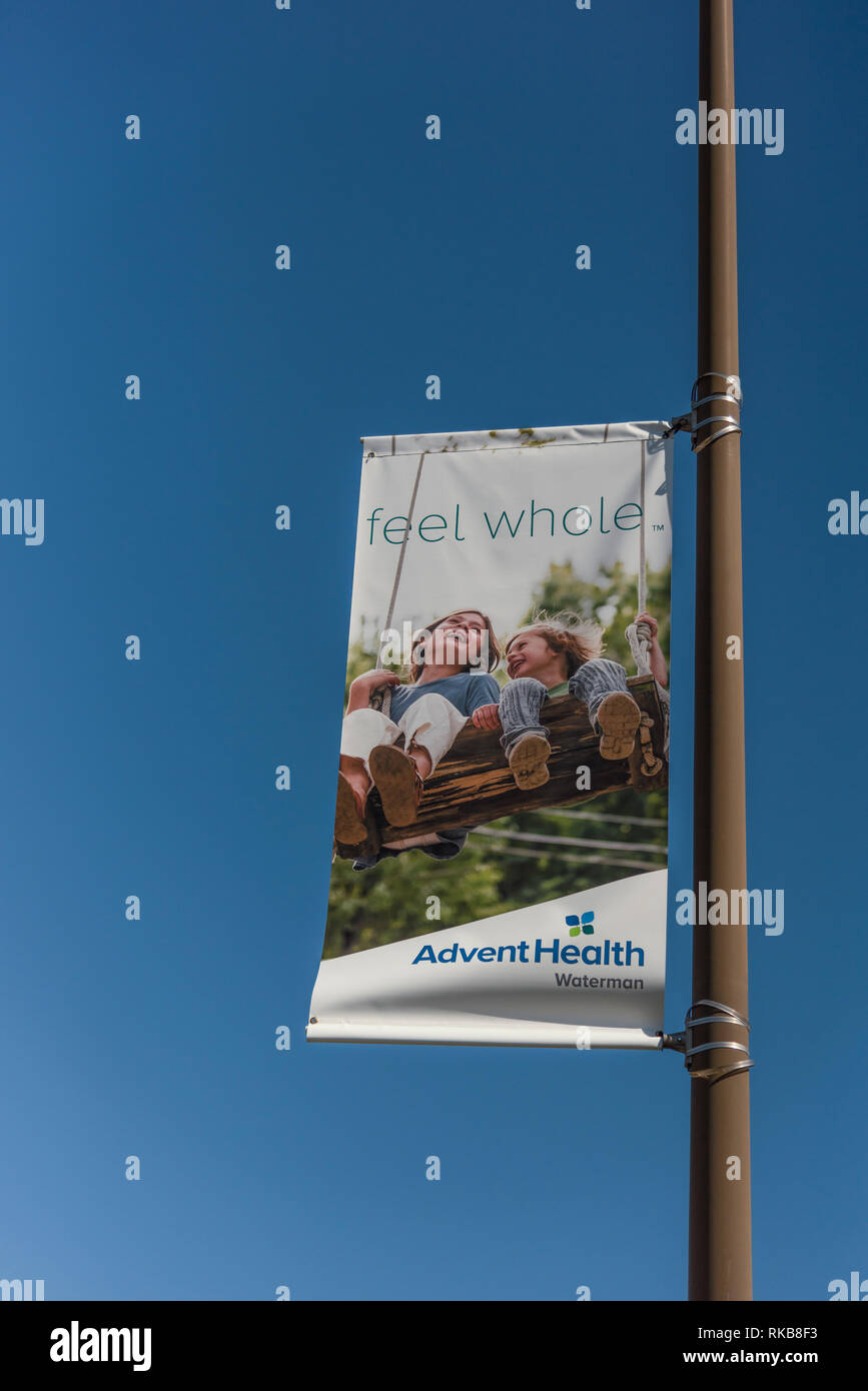 Advent Health Medical Center Banner Poster signs Stock Photo - Alamy