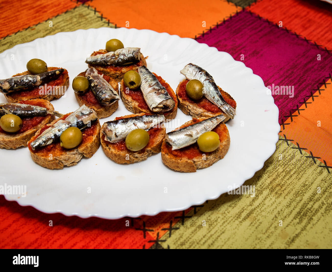 Sardine canapes hi-res stock photography and images - Alamy