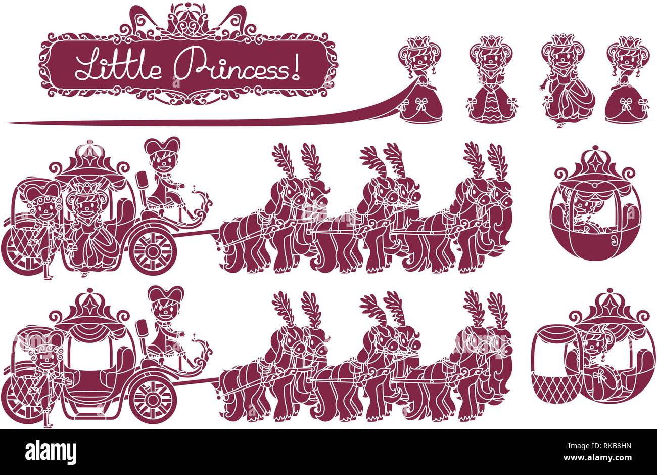 Fairy princess figure Stock Vector Images - Alamy
