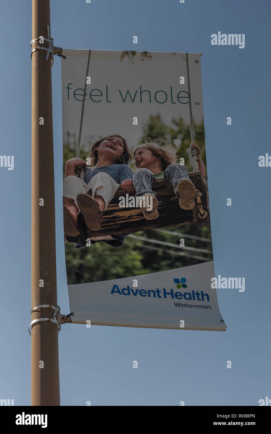 Advent Health Medical Center Banner Poster signs Stock Photo - Alamy