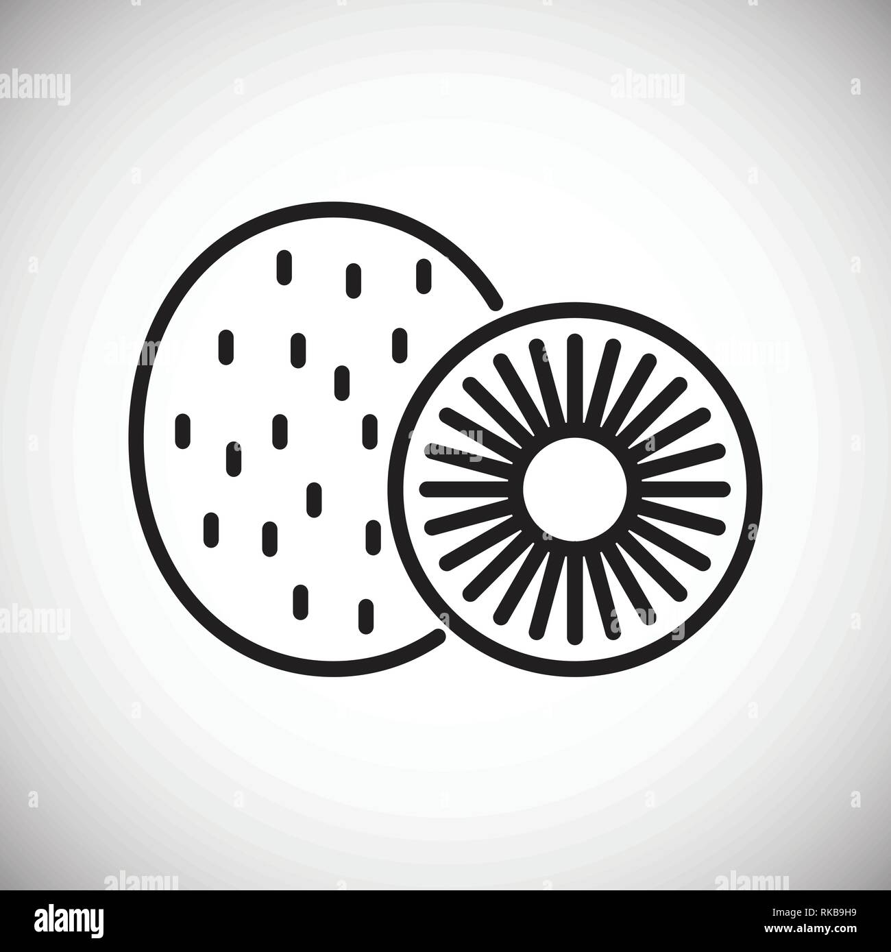Kiwi icon on white background for graphic and web design, Modern simple ...