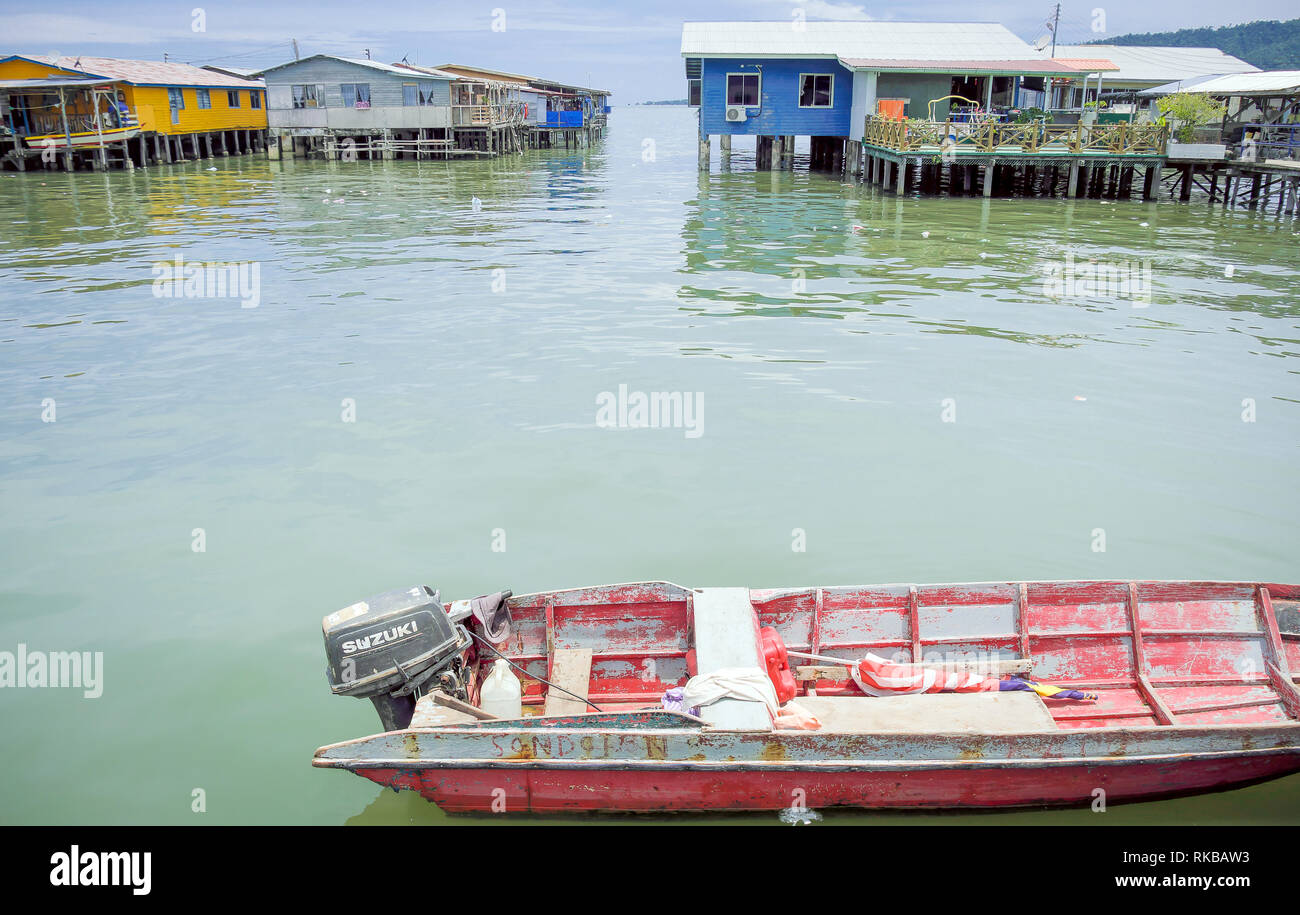 sim sim water village near sandakan borneo,Malaysia Stock Photo - Alamy
