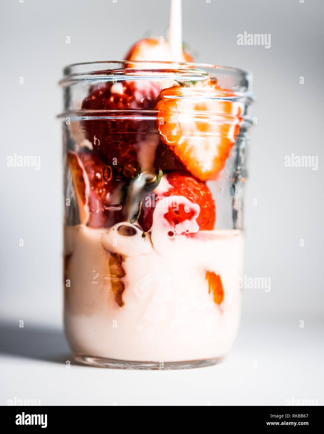 Strawberries plant in natural hi-res stock photography and images - Alamy