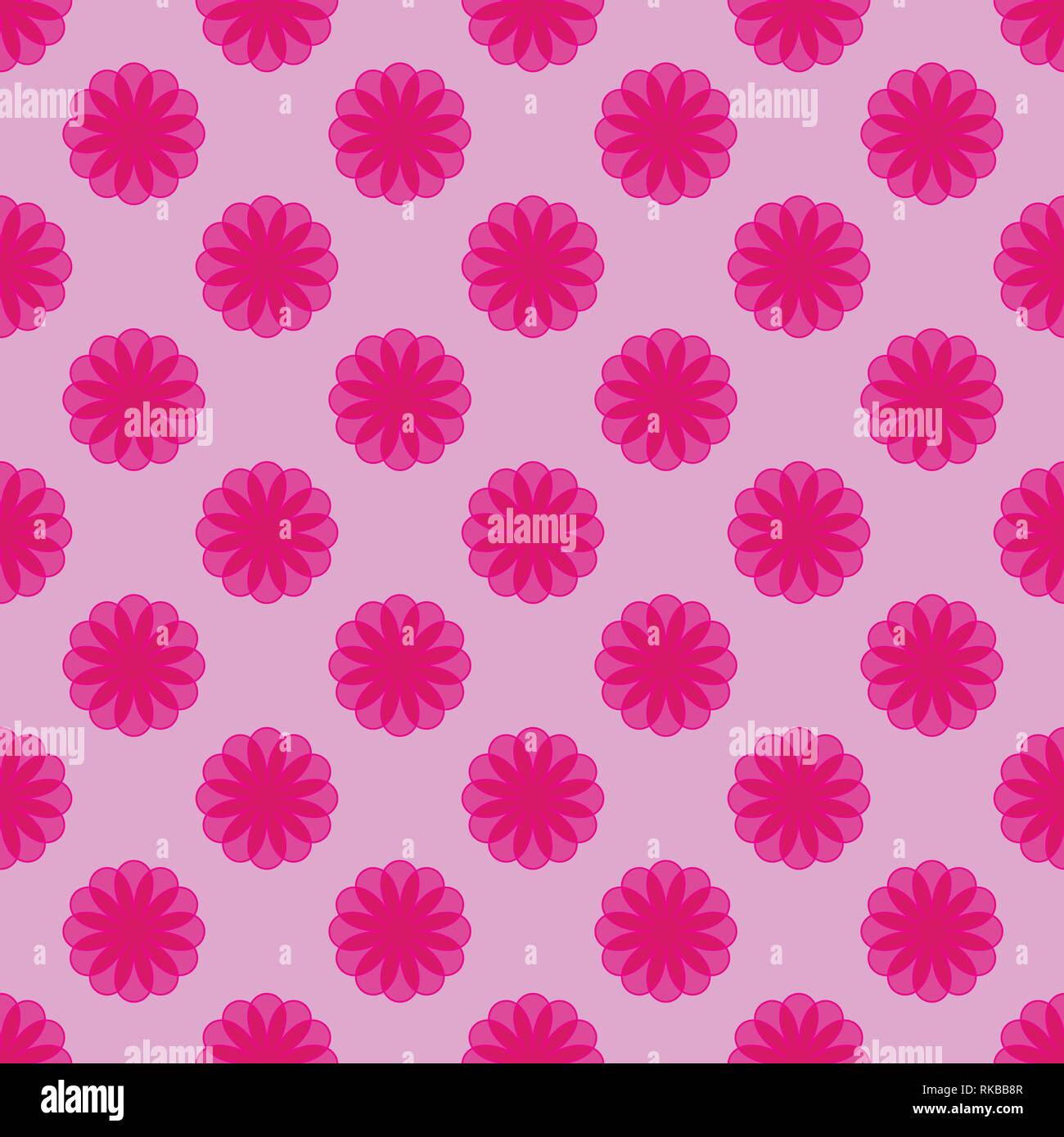 Floral seamless pattern on the light pink background Stock Vector Image ...