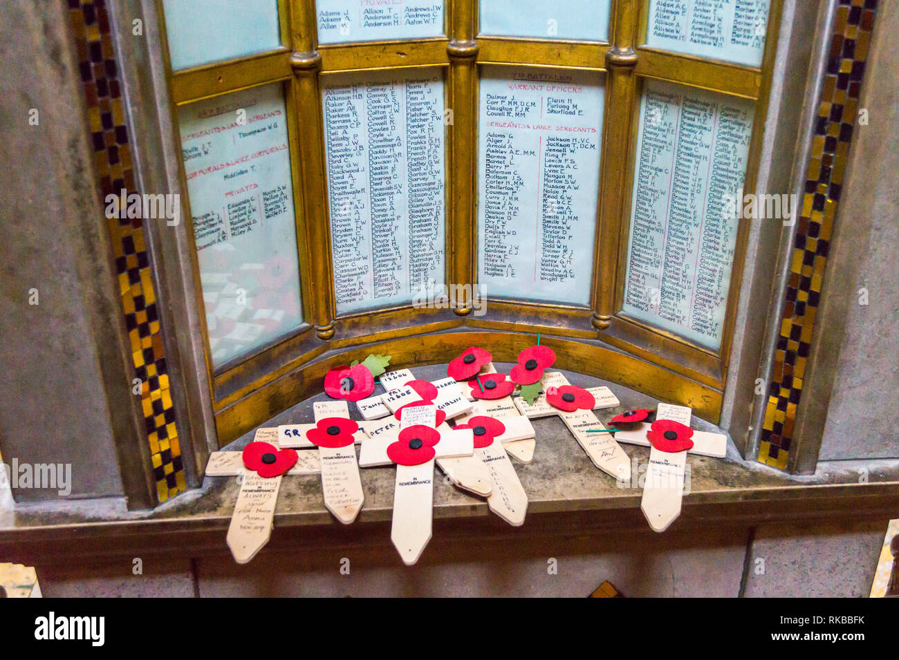 Gothic Revival East Yorkshire Regiment cenotaph Great War memorial, by ...