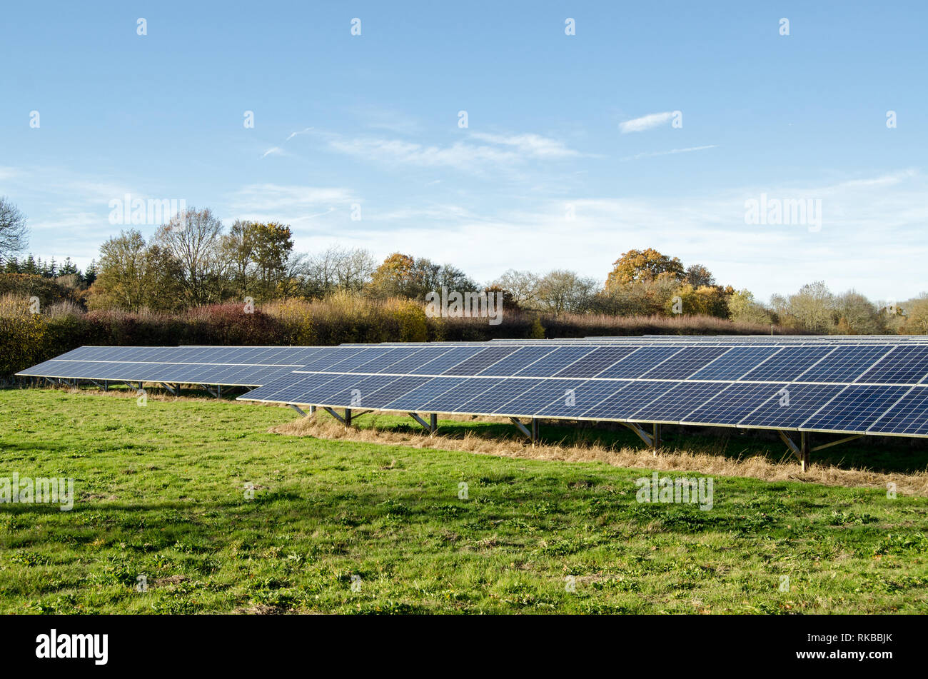 Solar farm road england hi-res stock photography and images - Alamy