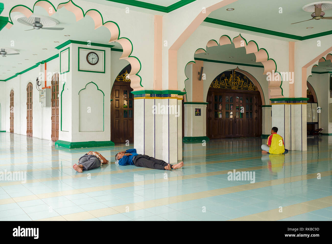Architectural design at the Indian Muslim Mosque. The mosque was built ...