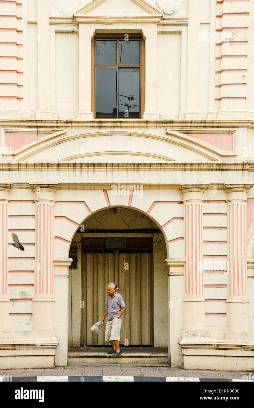 vintage buildings at the old town of Ipoh, Perak, Malaysia Stock Photo ...