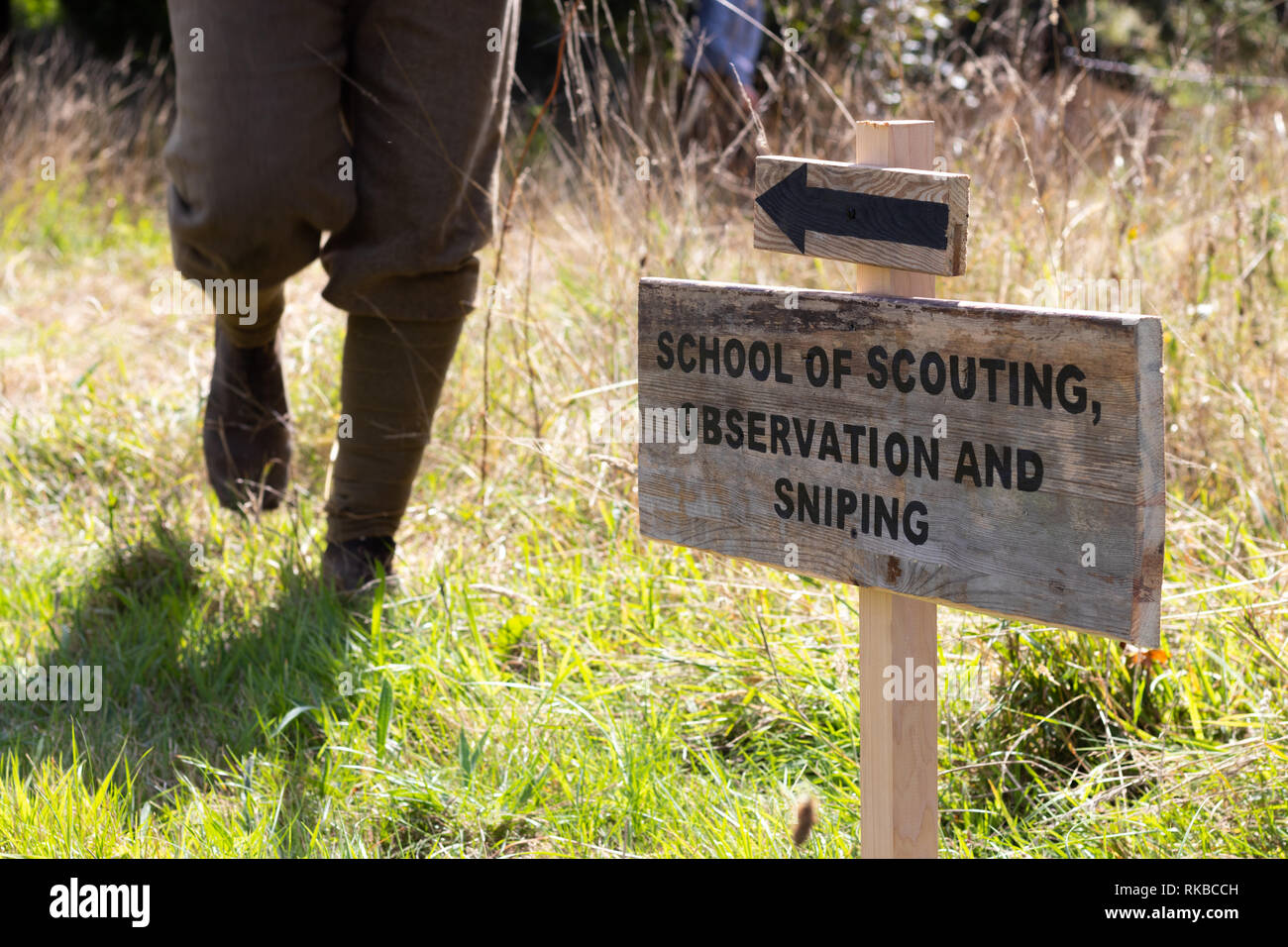 Ww1 trench sign hi-res stock photography and images - Alamy