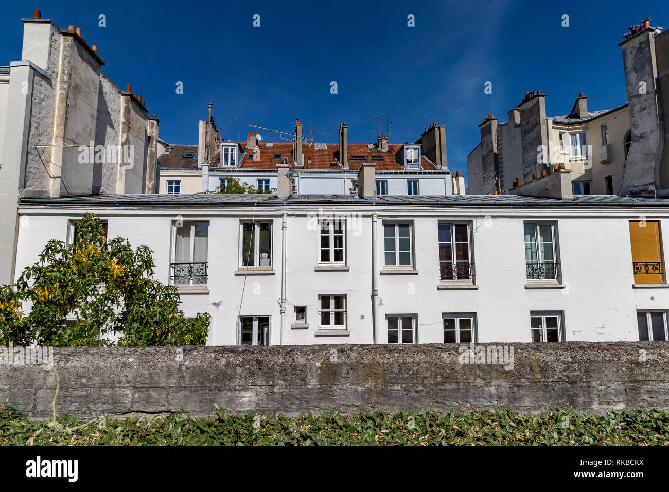 Buildings seen from Promenade Plantée a mid-19th century viaduct ...