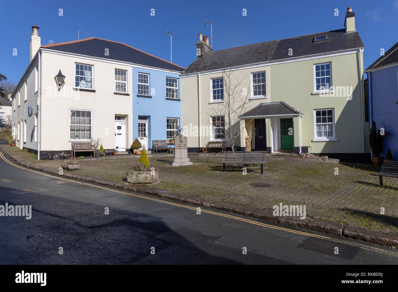 Wellington Square, South Brent, Devon England Stock Photo - Alamy