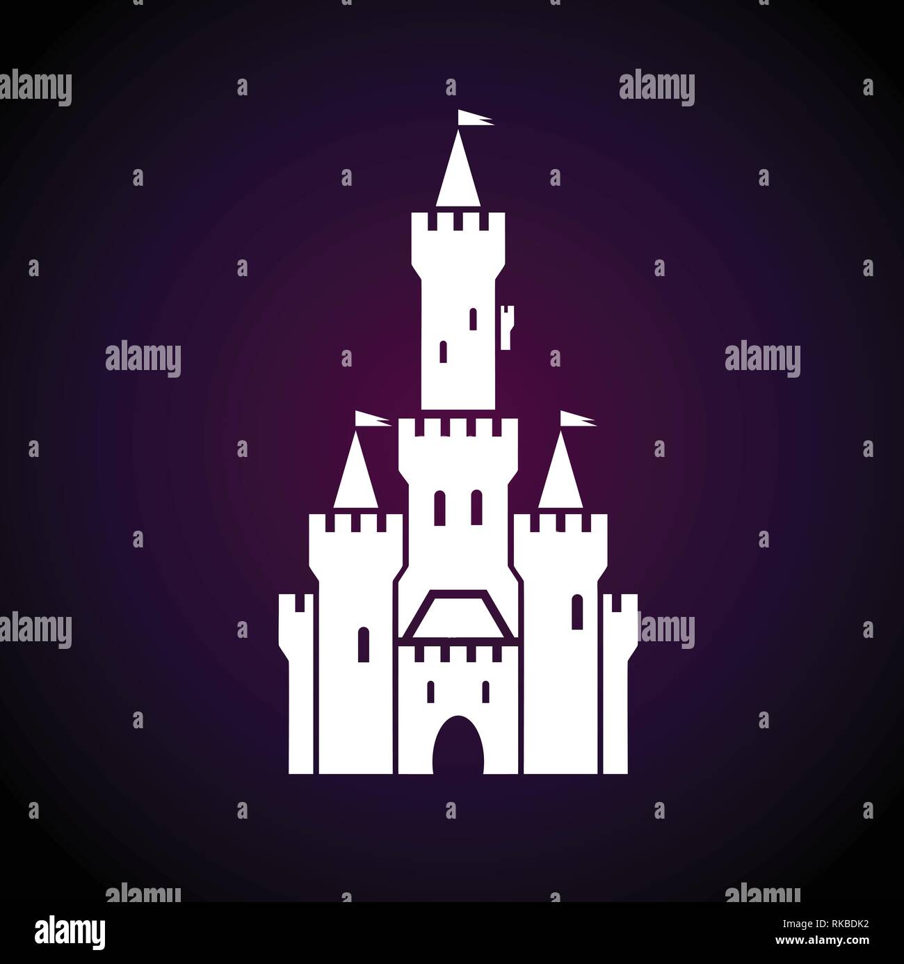 Dark fantasy castle illustration hi-res stock photography and images ...