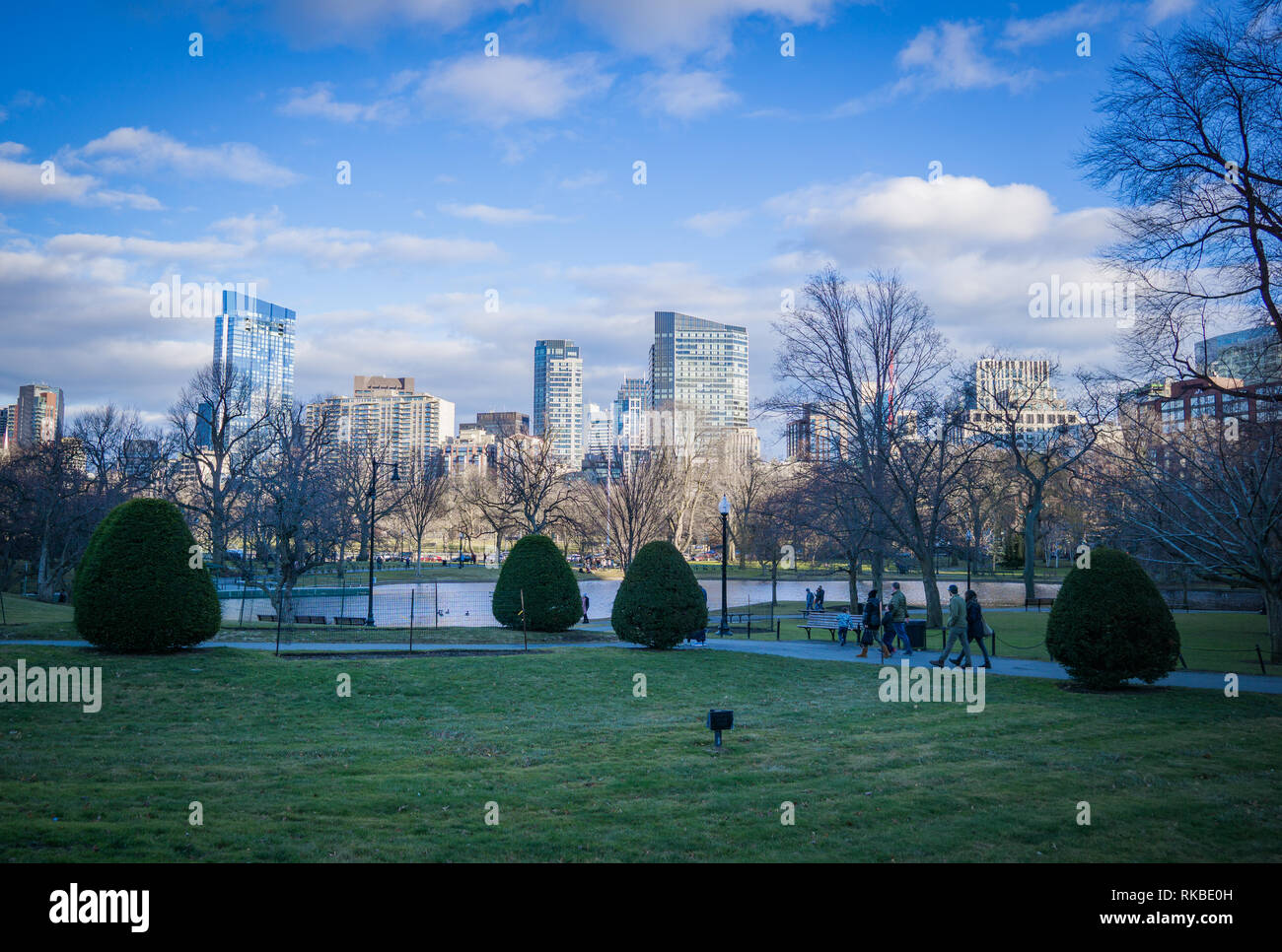 Boston common park modern hi-res stock photography and images - Alamy