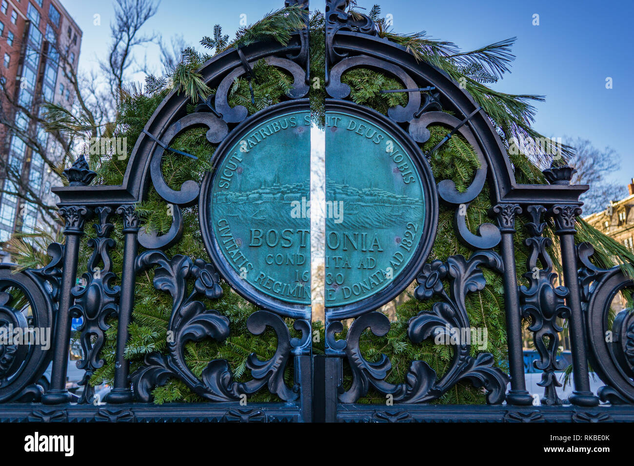 Boston public garden gate hi-res stock photography and images - Alamy