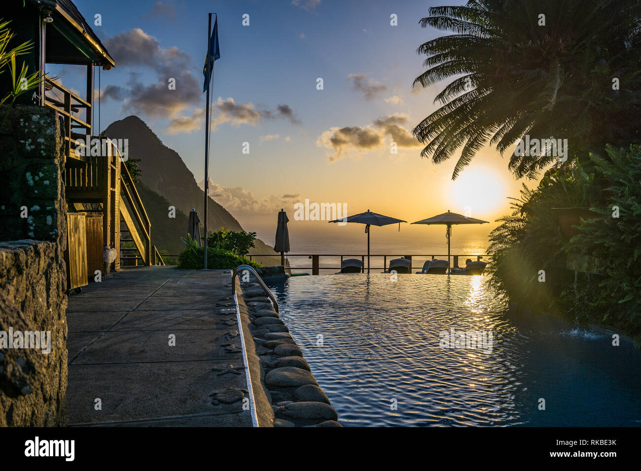 St lucia caribbean and sunrise hi-res stock photography and images - Alamy